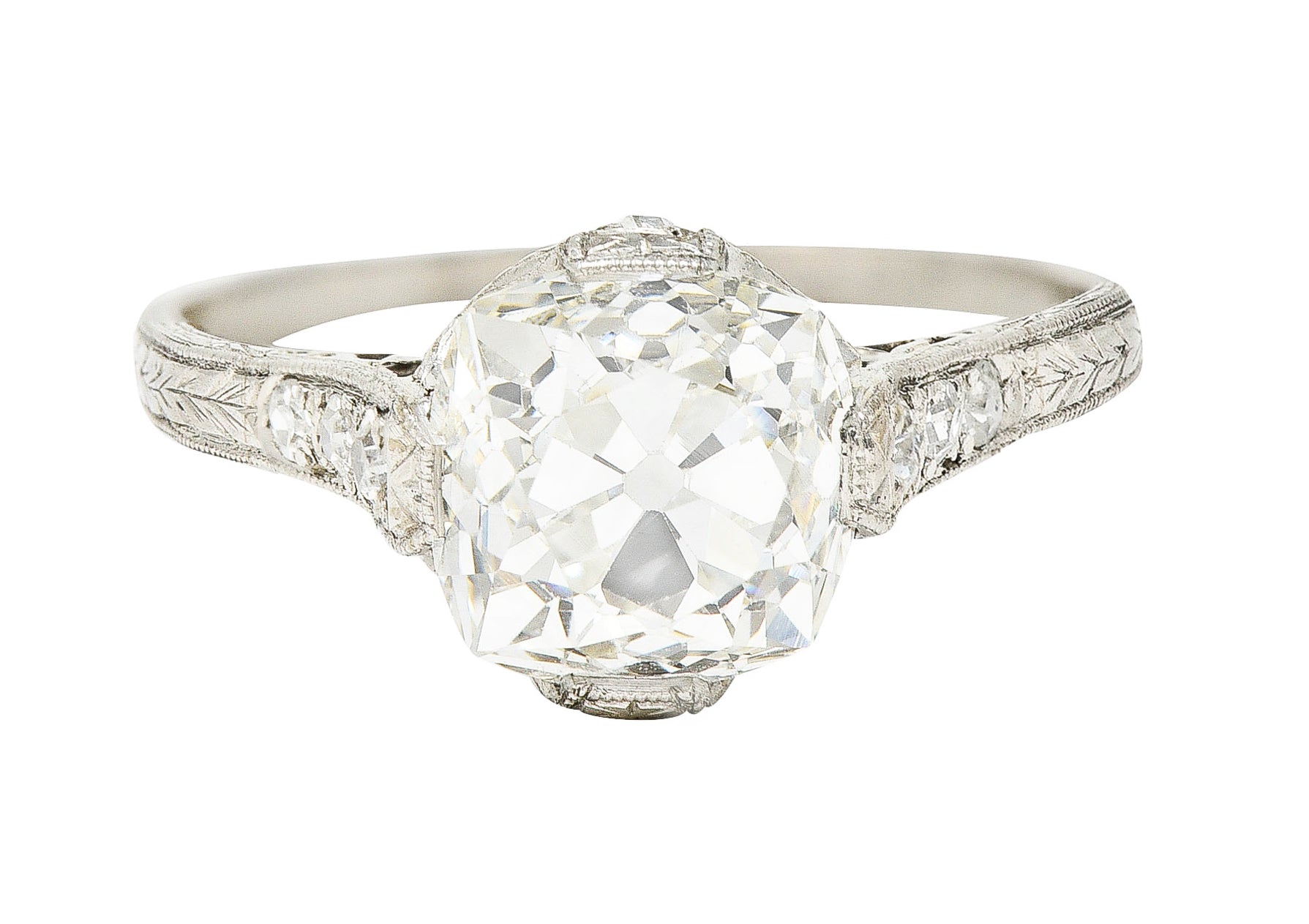 Old Mine Cut Round Diamond Vintage and Antique Engagement Rings