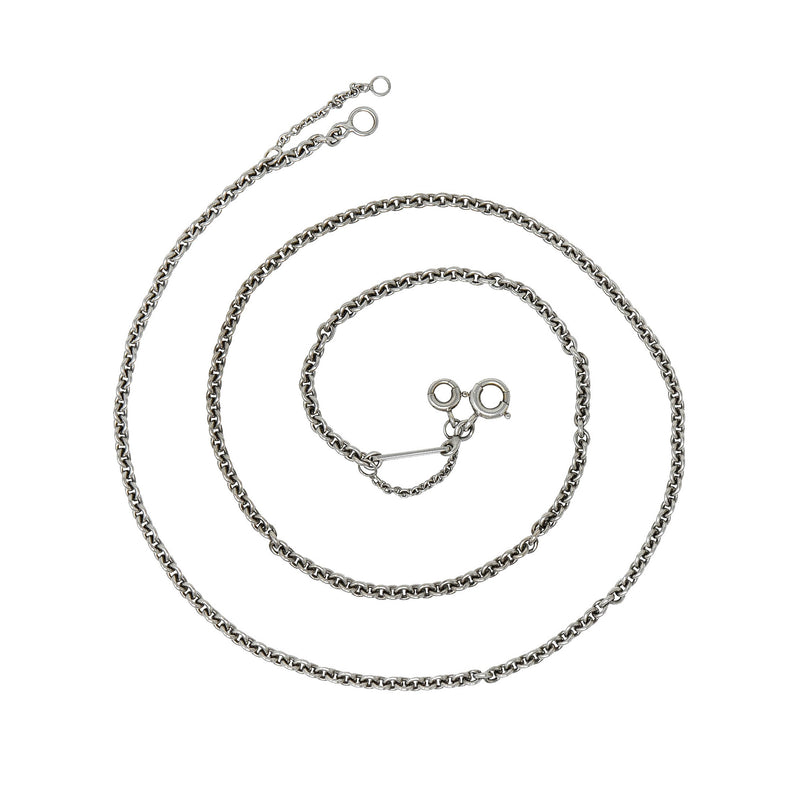 Cartier French 18 Karat White Gold Classic Cable Chain Necklace ...