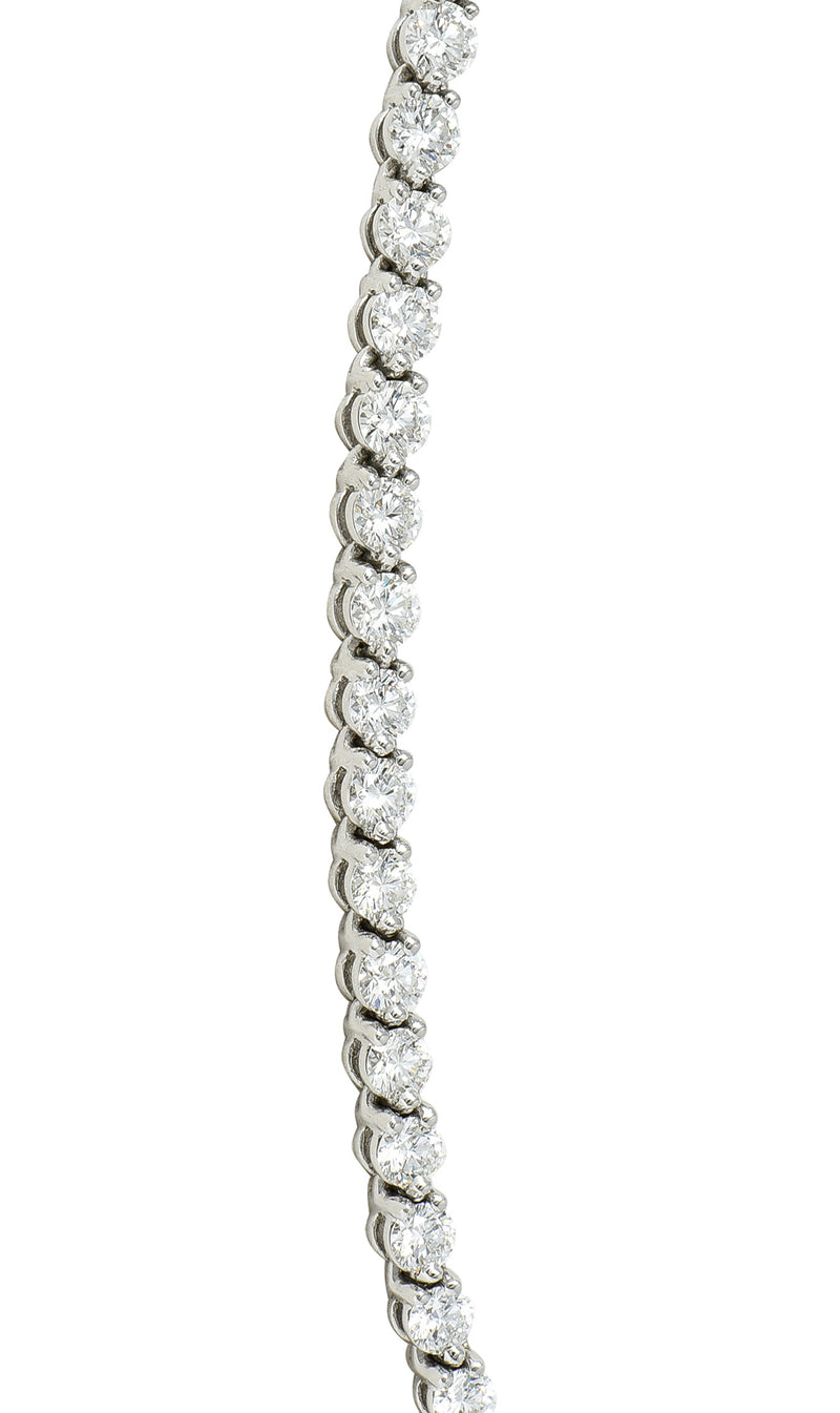 Tiffany & Co. Diamond Platinum Floral Victoria Graduated Line Riviera ...
