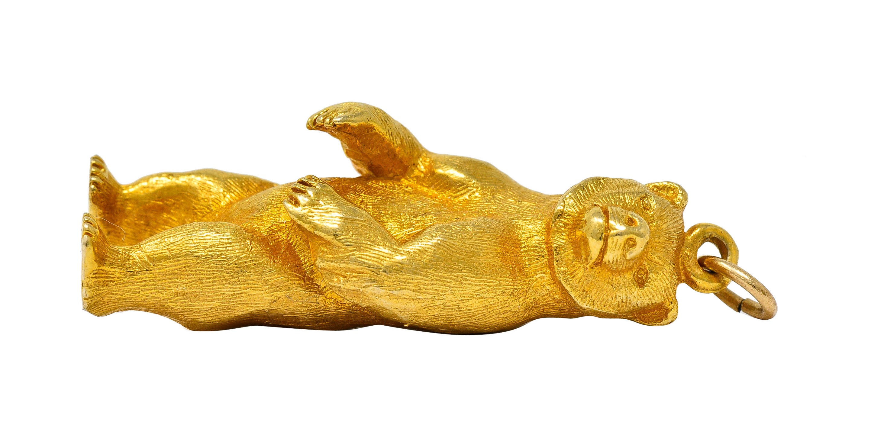 1970's Vintage 14 Karat Gold Grizzly Bear Charm | Wilson's Estate Jewelry