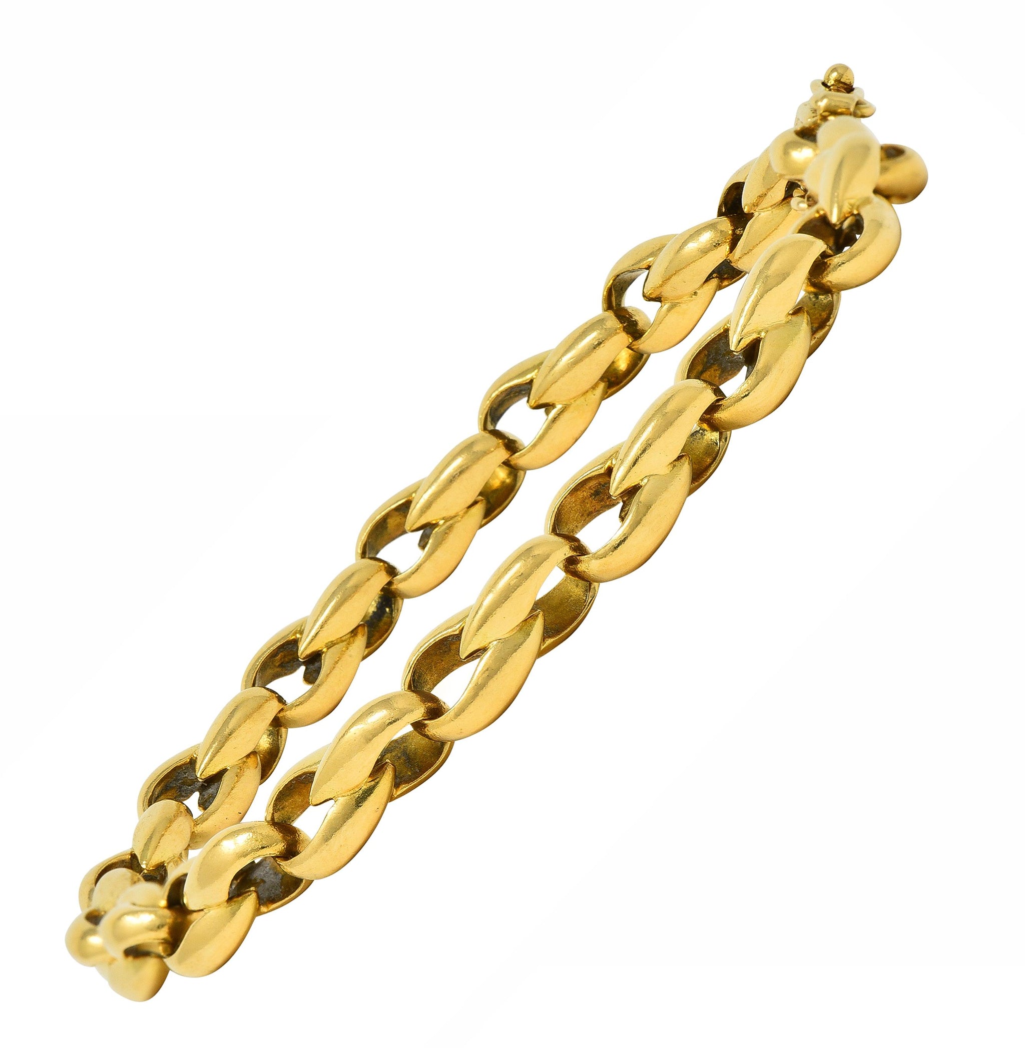 Cartier French 1991 18 Karat Yellow Gold Infinity Link Vintage Chain B