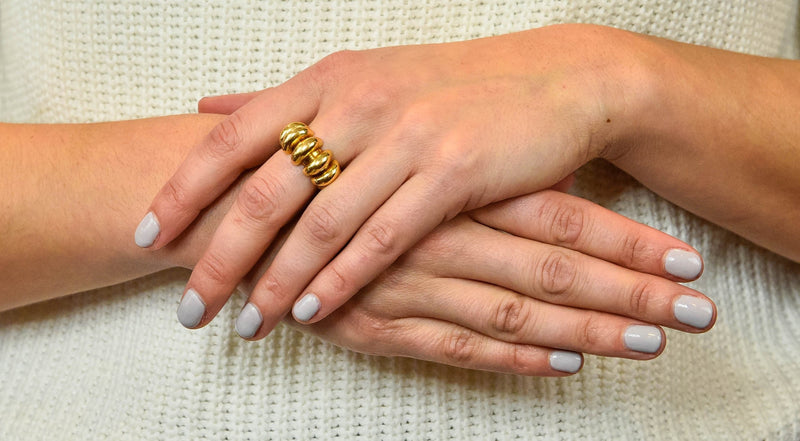 Bulgari Vintage 18 Karat Gold Italian Celtaura Band Ring Circa 1990 ...