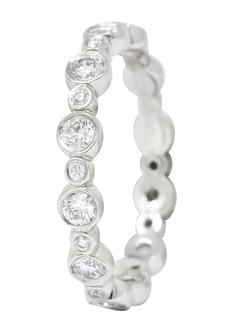 Tiffany & Co. Diamond Platinum Tiffany Jazz Band Stacking Ring | Wilson ...