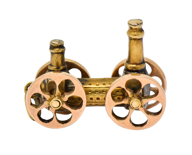 Victorian Articulated 18 Karat Gold Royal George Steam Engine Charm ...
