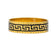 Victorian Enamel 14 Karat Gold Greek Key Band Ring